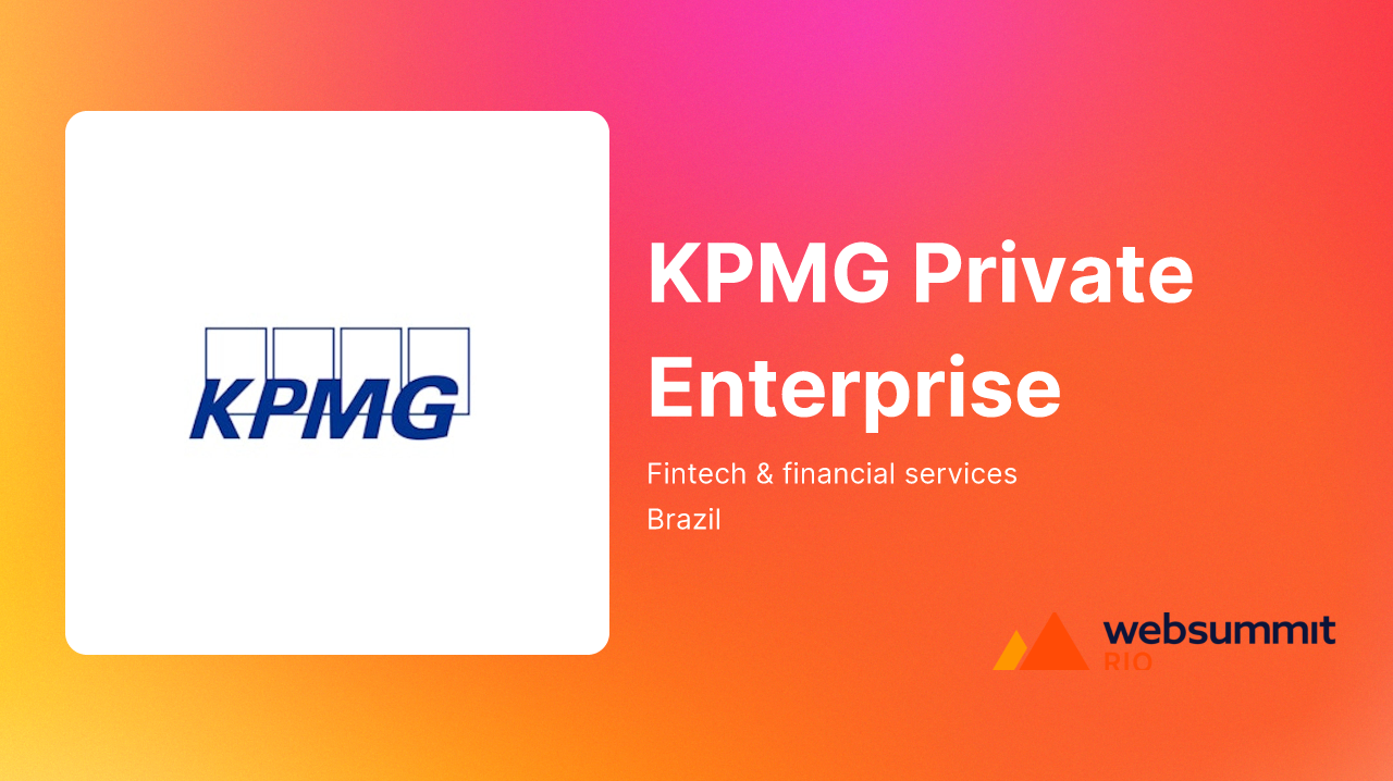 KPMG Private Enterprise | Web Summit Rio