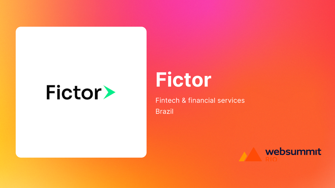 Fictor | Web Summit Rio