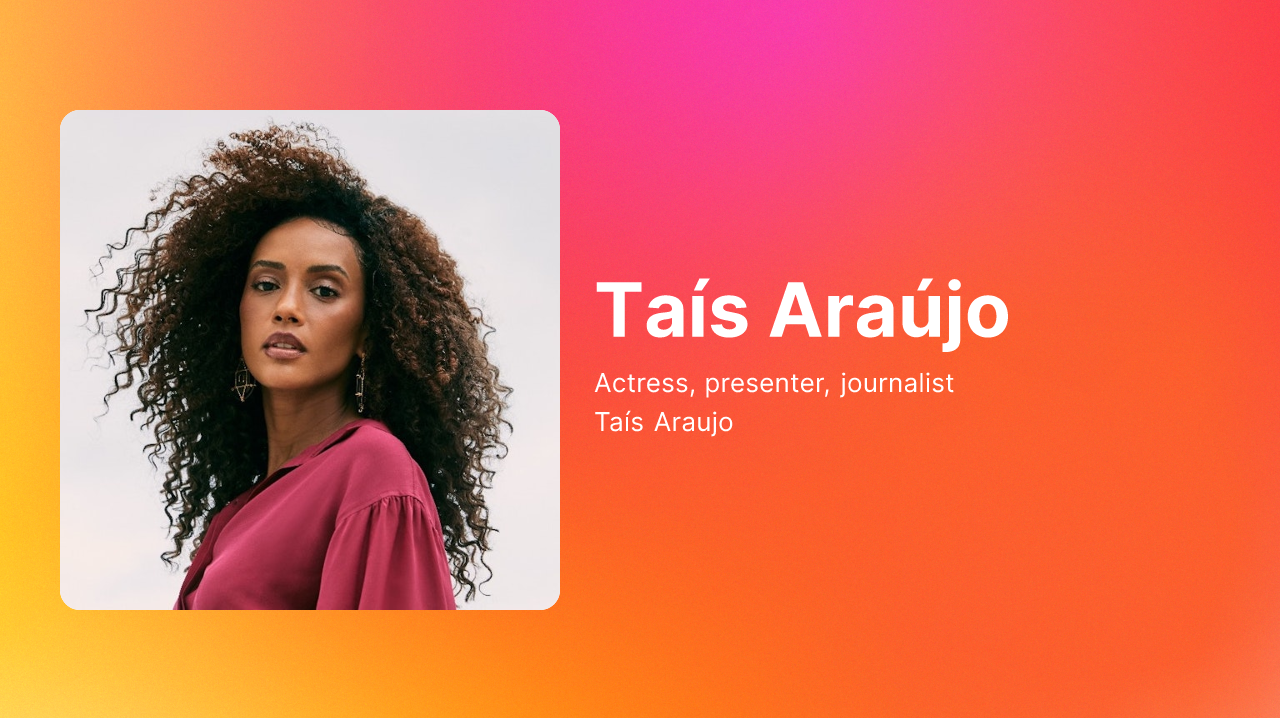 Taís Araújo | Web Summit Rio